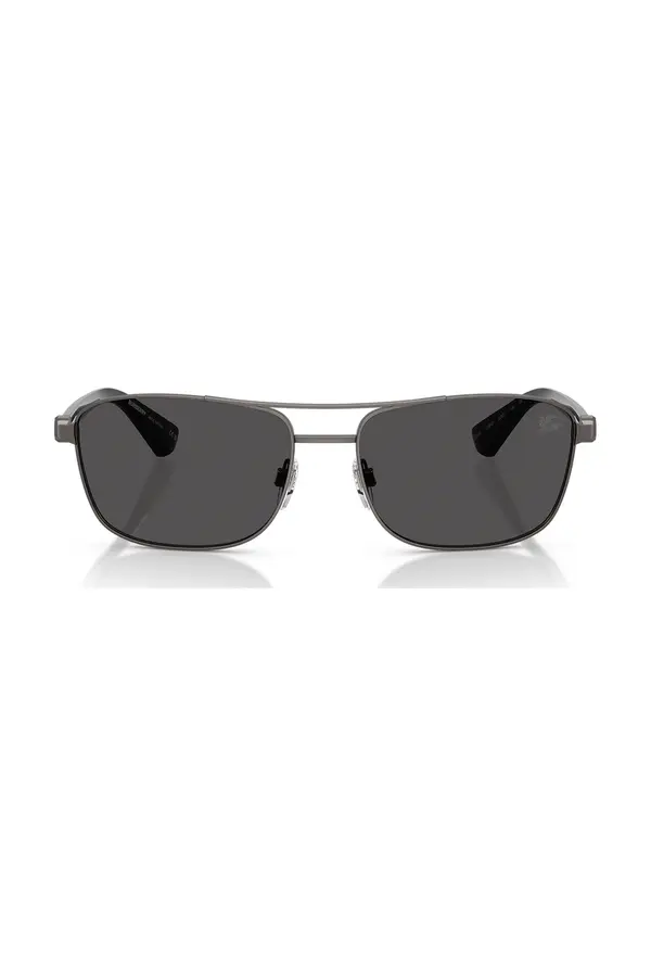 Burberry Rectangle Sunglasses With Check Pattern