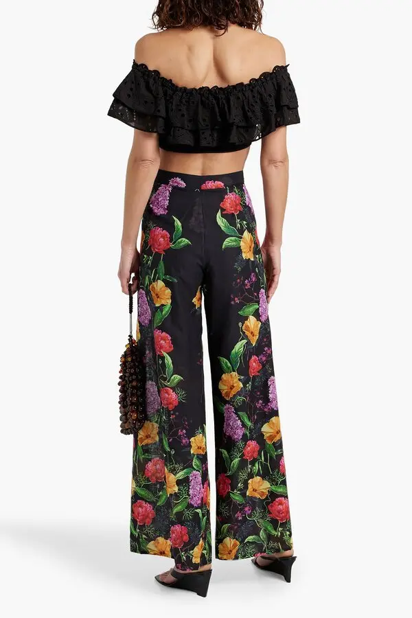 Charo Ruiz Ibiza Broderie Anglaise Cotton-blend Top