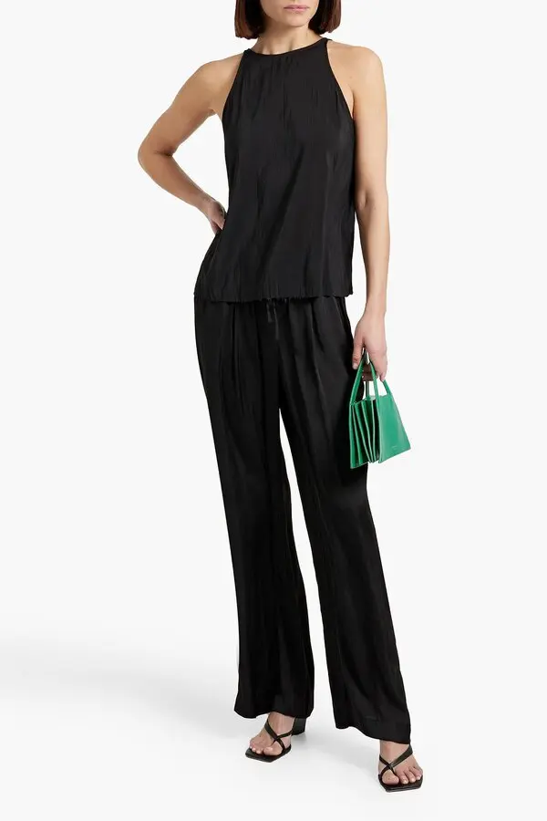 Solid & Striped The Milly Tieback Voile Top - Black