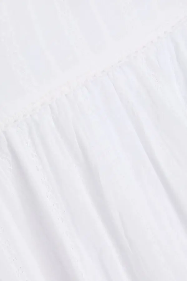 Melissa Odabash Camilla Embroidered Cotton-mousseline Mini Dress