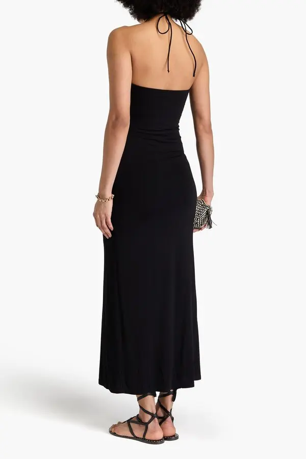 black slip maxi dress Silk Slip Dress Maxi – YAEL