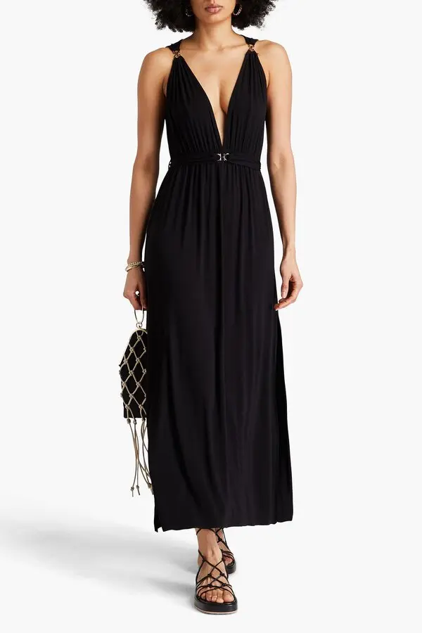 Melissa Odabash Harper Embellished Jersey Maxi Dress