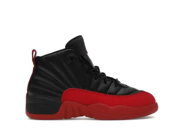 JORDAN 12 Retro Flu Game - Black/varsity Red
