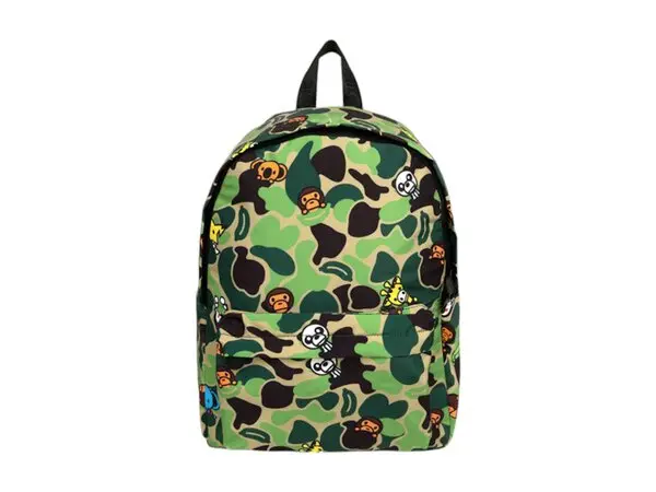 A BATHING APE Abc Milo All Friends Medium Backpack Ss25 - Green