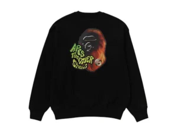 A BATHING APE Sport Graphic Crewneck Sweatshirt
