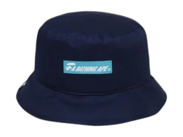 A BATHING APE Half Mesh Bucket Hat - Navy Blue