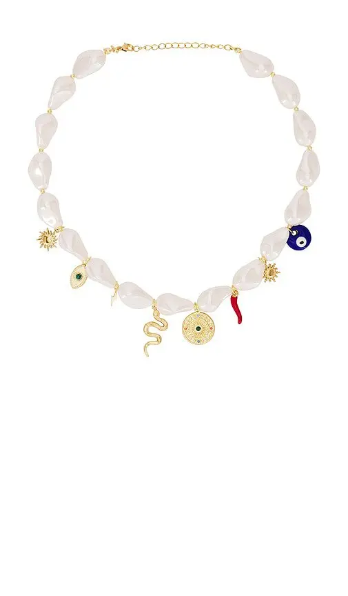 PETIT MOMENTS Spicy Charm Necklace - Pearl