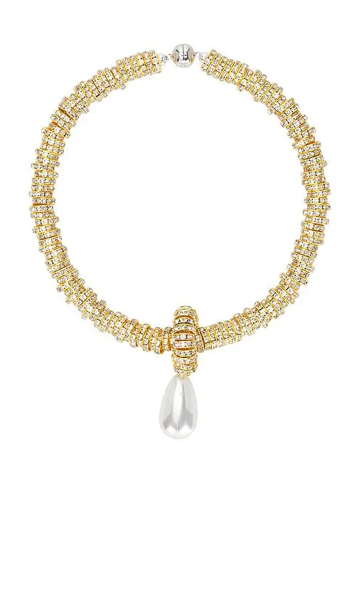 JULIETTA Pearl Drop Necklace - Gold
