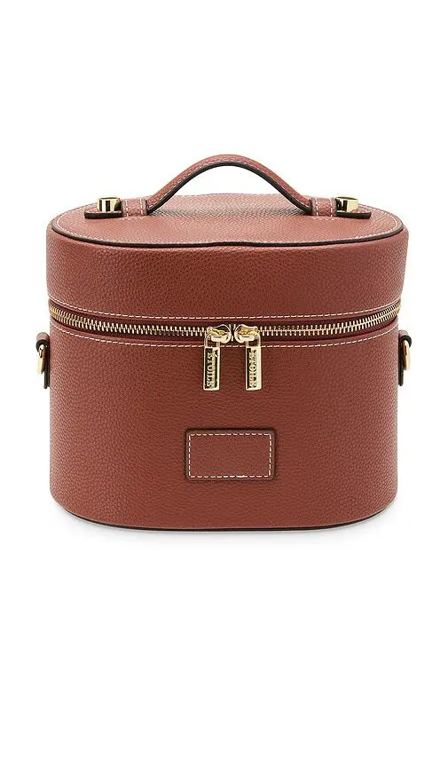 ETOILE COLLECTIVE Oval Toiletry Case - Ginger Brown