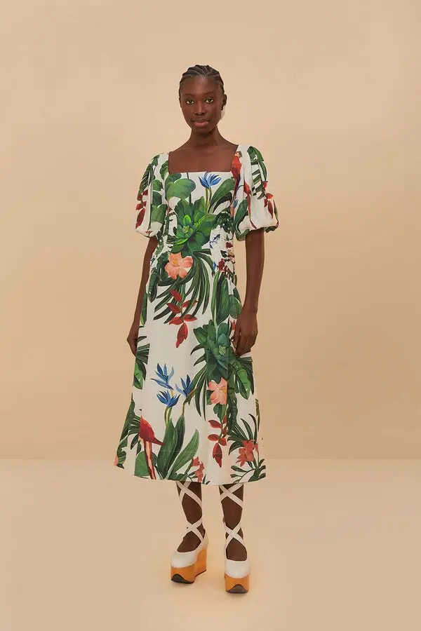 navy macaw embroidered maxi dress Maya Navy Floral Embroidered Long Sleeve Maxi Dress – Maya Deluxe main image 0