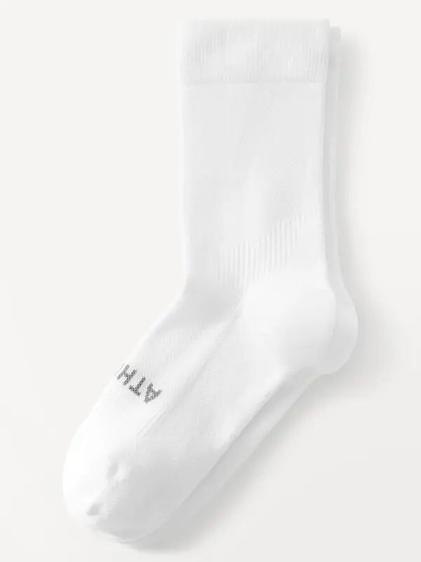 Athleta High Performance Crew Sock - Bright White