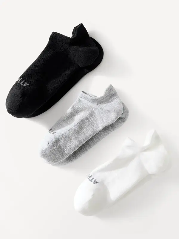 Athleta High Performance Ankle Sock 3-pack - Neutral Multi