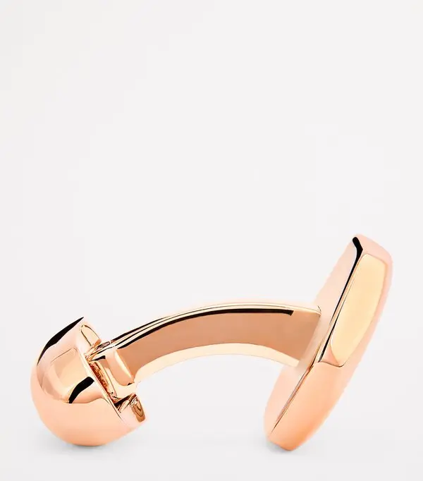 BABETTE WASSERMAN LONDON Rose -plated Hexagon Cufflinks