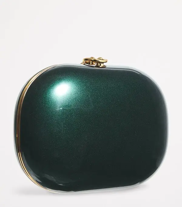 Jeffrey Levinson Oval Elina Clutch Bag - Green