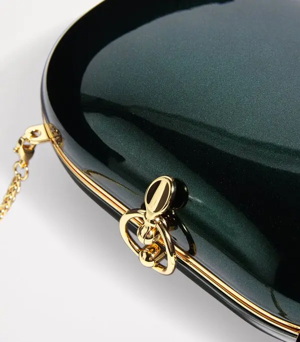 Jeffrey Levinson Oval Elina Clutch Bag - Green