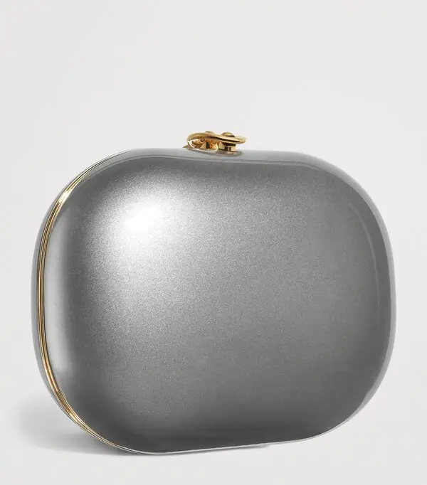 Jeffrey Levinson Elina Oval Clutch - White