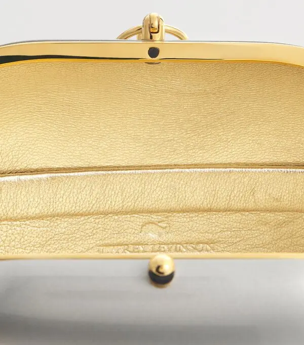 Jeffrey Levinson Elina Oval Clutch - White