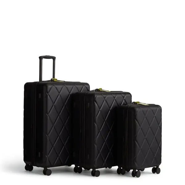 VERA BRADLEY Nested 3 Piece Luggage Set - Black
