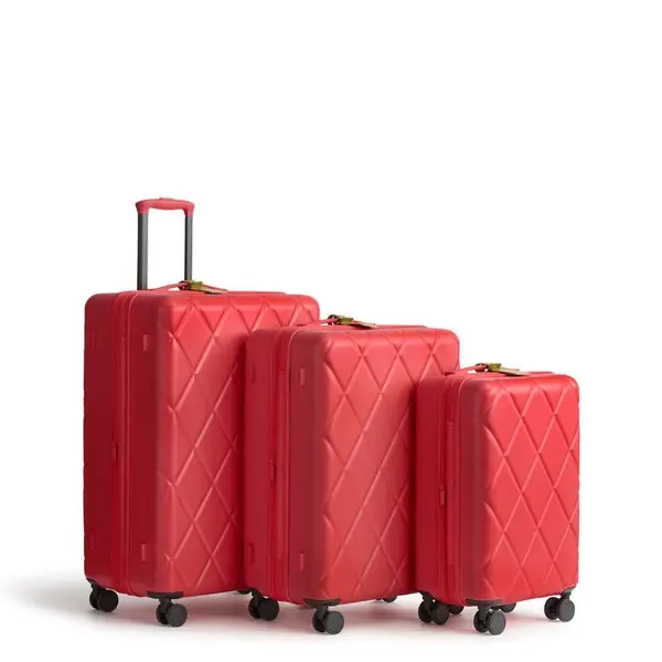 VERA BRADLEY Nested 3-piece Luggage Set - Red
