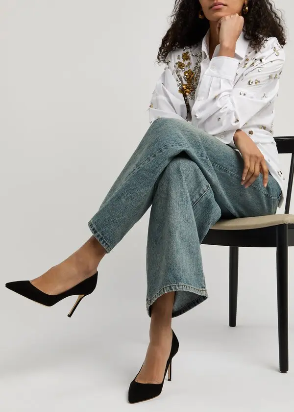 JIMMY CHOO Romy 85 Suede Pumps