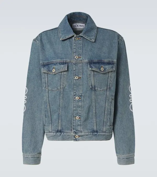 Loewe Anagram Denim Jacket - Blue