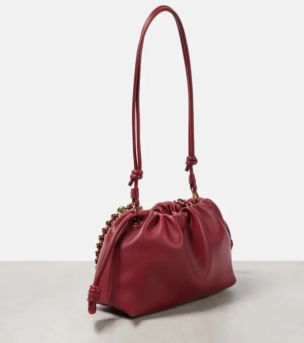 Loewe Flamenco Medium Clutch - Red