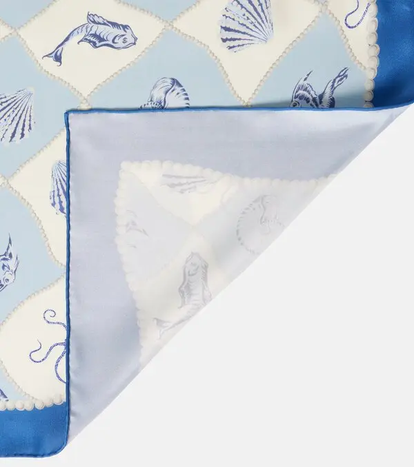 ALEMAIS Pia Printed Silk Scarf