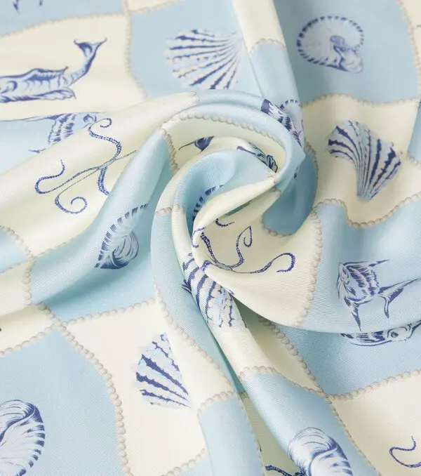 ALEMAIS Pia Printed Silk Scarf