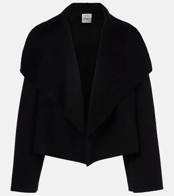 TOTEME Signature Cropped Wool Double Jacket