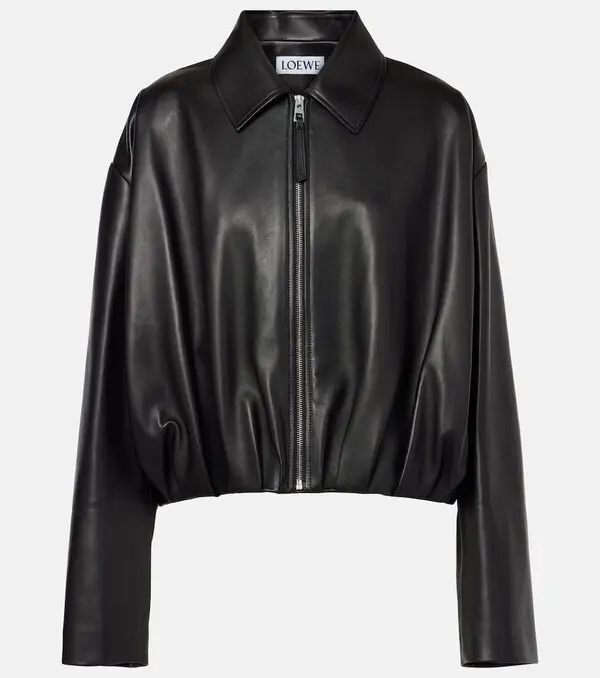 Loewe Leather Jacket - Black