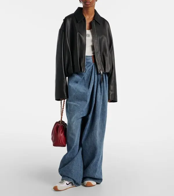 Loewe Leather Jacket - Black