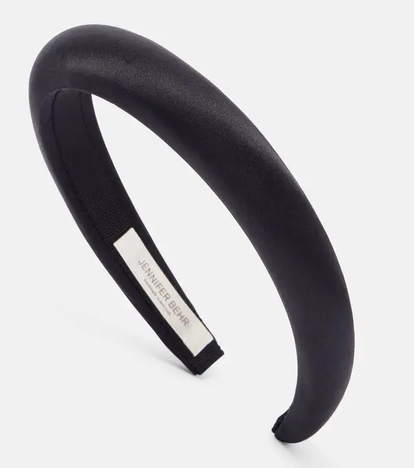 JENNIFER BEHR Tori Satin Headband - Black