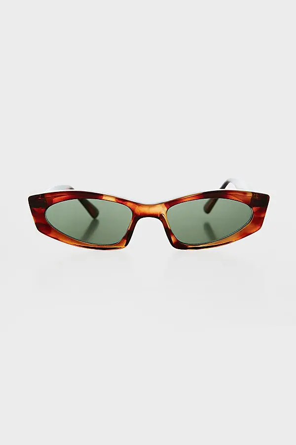SUNGLASS MUSEUM Vintage Cortney Sunglasses - Brown Tortoise