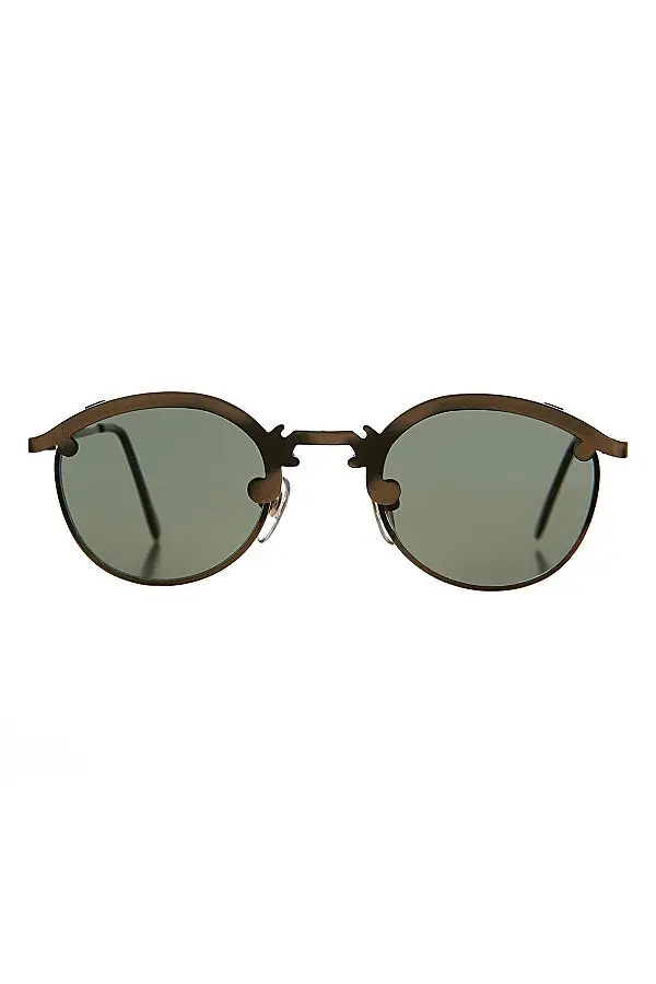 SUNGLASS MUSEUM Vintage Rimless Sunglasses - Bronze