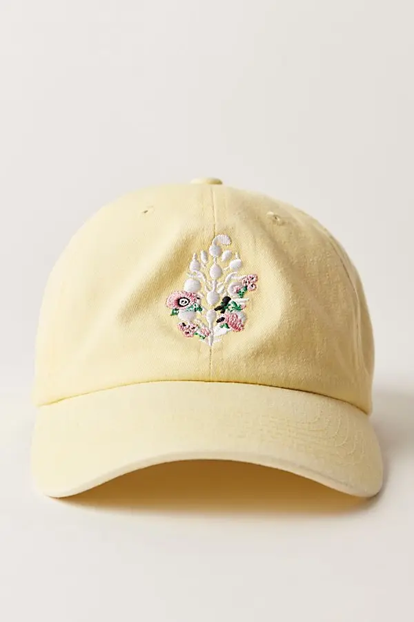 Free People Blooming Buti Baseball Cap - Sunlit Yellow