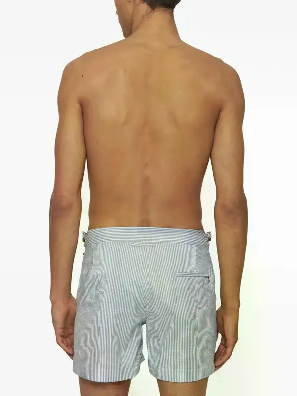 Orlebar Brown Bulldog Striped Swim Shorts - Blue
