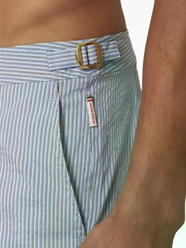 Orlebar Brown Bulldog Striped Swim Shorts - Blue