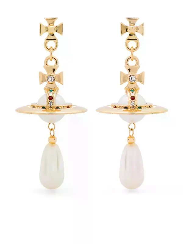 VIVIENNE WESTWOOD Faux-pearl Drop Earrings - Gold