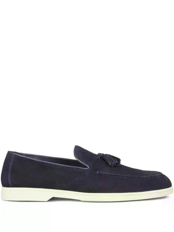 DOUCAL'S Tassel Suede Loafers - Blue