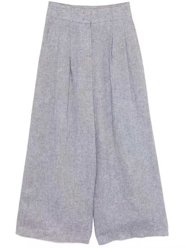 Peserico Pleated Palazzo Trousers