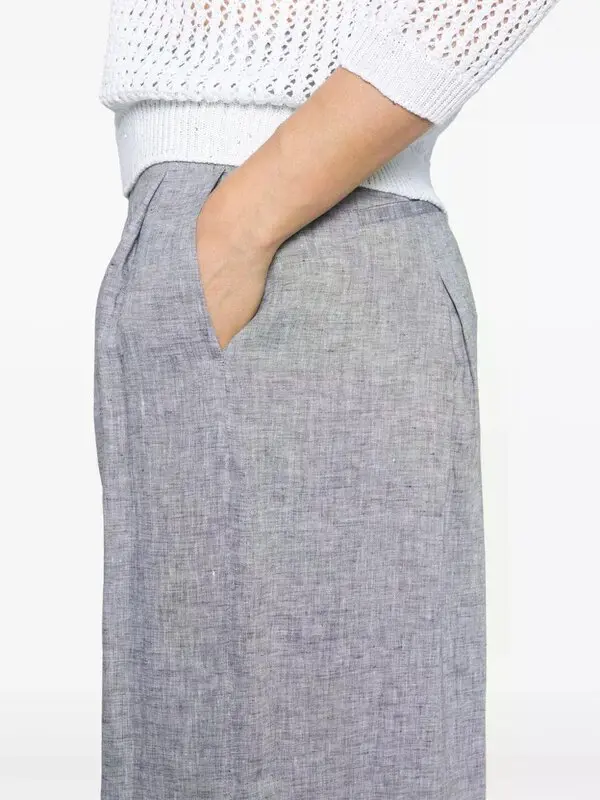 Peserico Pleated Palazzo Trousers