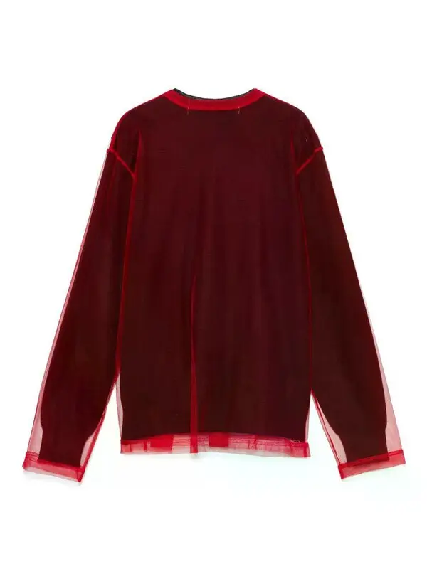Comme Des Garçons Overlay Mesh Cardigan