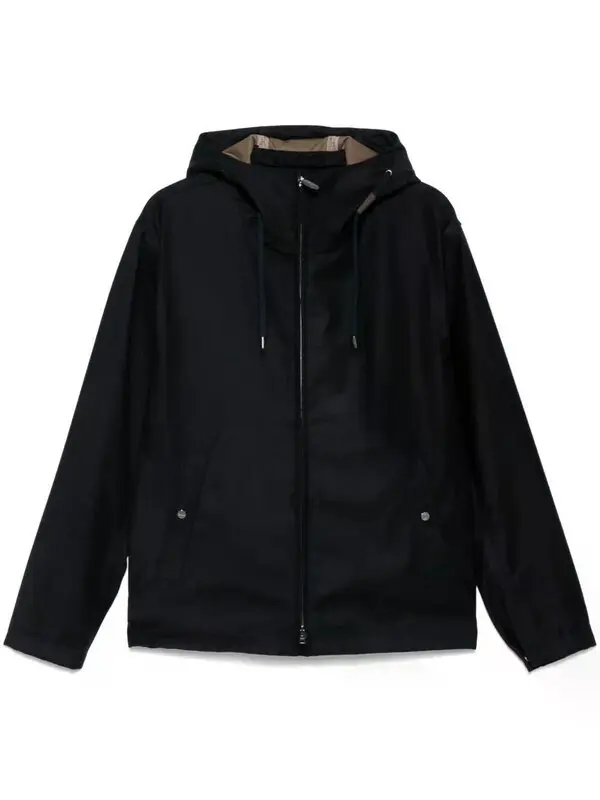 Herno Hooded Jacket - Blue