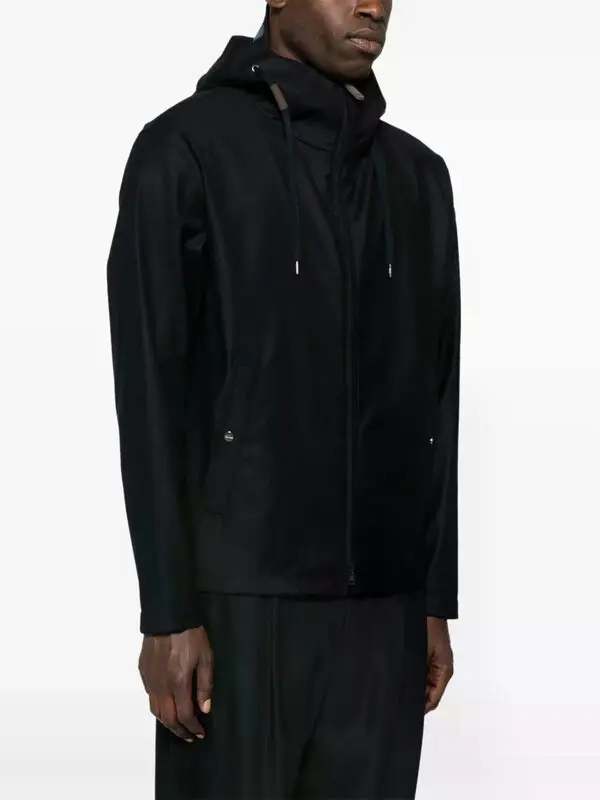 Herno Hooded Jacket - Blue