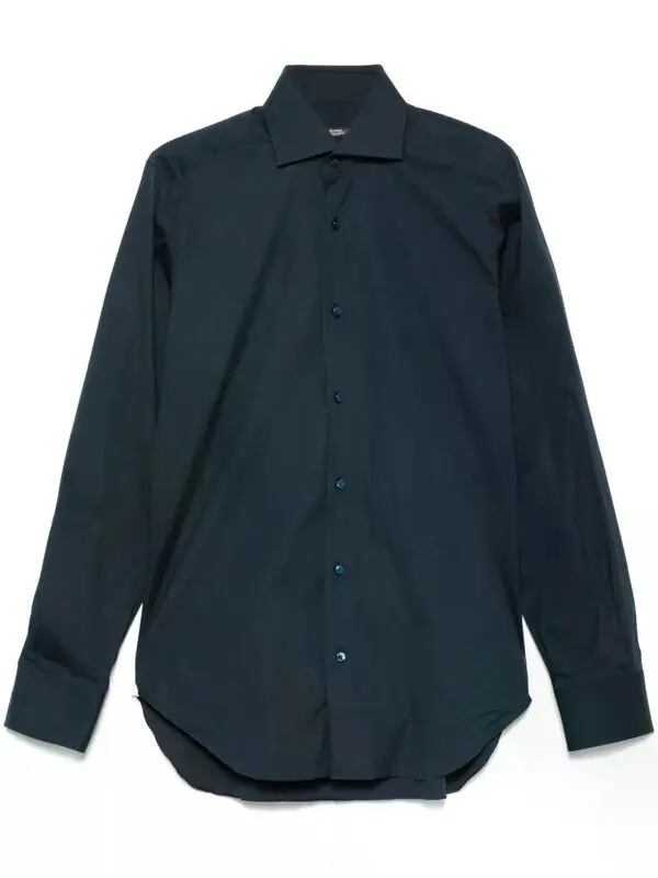BARBA NAPOLI Poplin Shirt - Blue