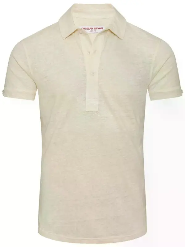 Orlebar Brown Sebastian Linen Polo Shirt