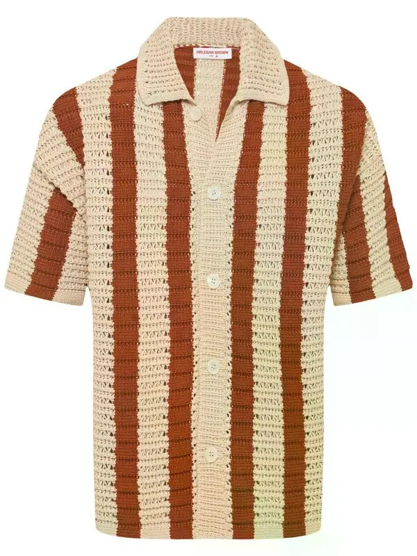 Orlebar Brown Thomas Crochet Shirt - Brown