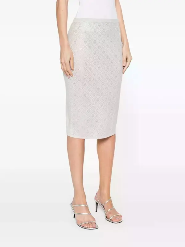 Casablanca Crystal-monogram Skirt
