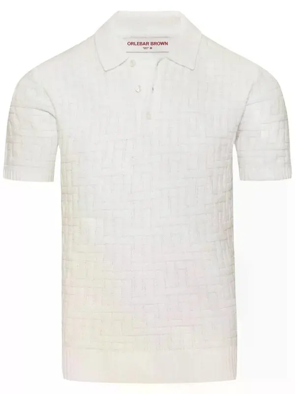 Orlebar Brown Burnham Polo Shirt - White