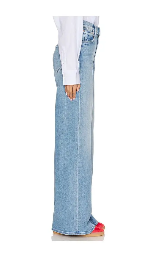 MOTHER The Ditcher Roller Zip Sneak Jeans - Blue